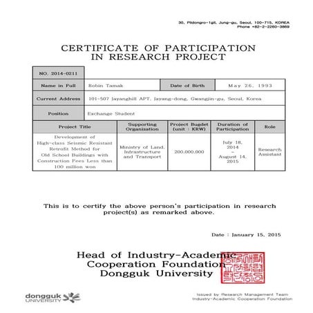 Certificate | PDF
