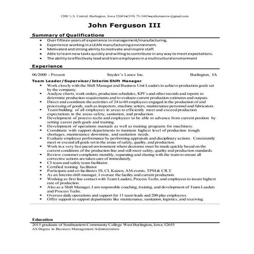 JF Resume | PDF