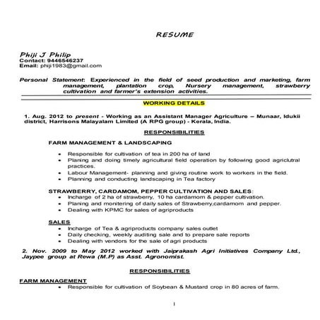 resume phiji | DOCX