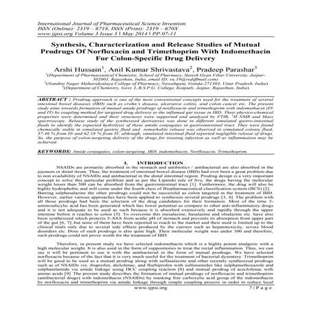 SYNTHESIS OF CIPROFLOXACIN LACTATE PROCAINAMIDE | PDF