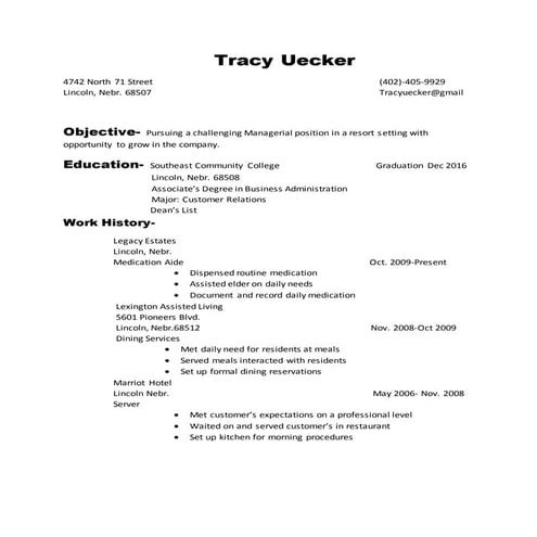 Tracy Uecker Final Resume | DOCX