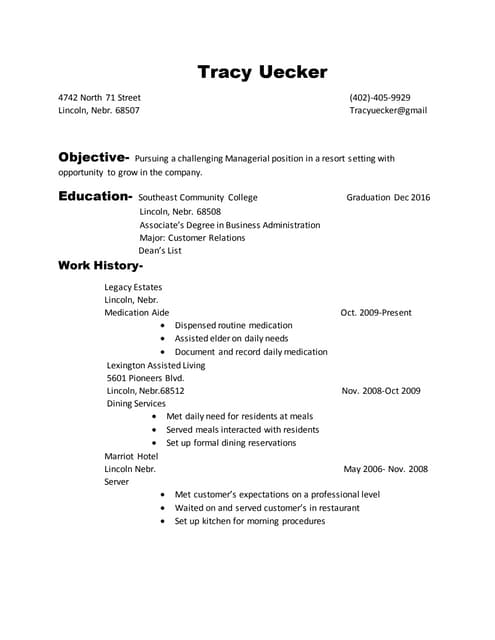 Tracy Uecker presentations