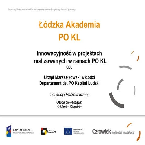 C03 Innowacyjność | PPT