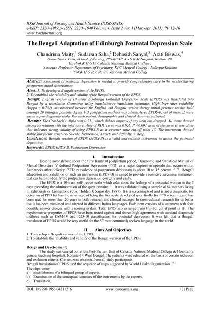 Postpartum depression case study | PDF