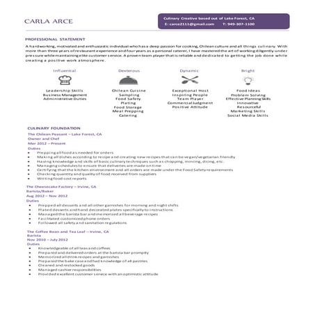 Jill pastry resume | DOCX