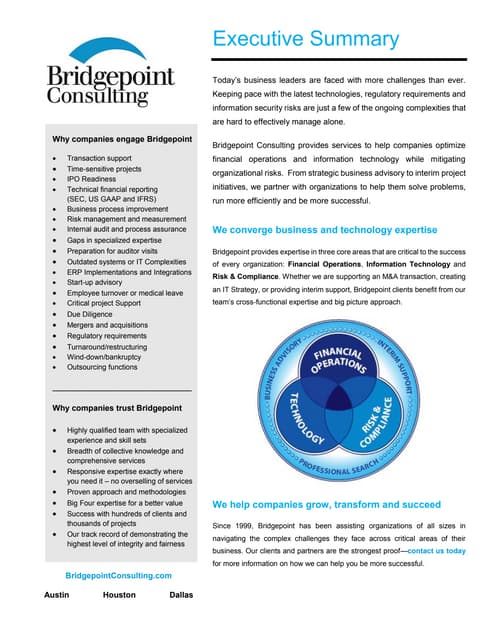 Solution Evaluation & Selection Brochure | PDF