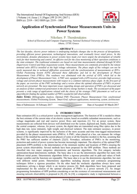 Phasor Measurement Unit Pmu Pdf Digital Audio Computer Software And Applications