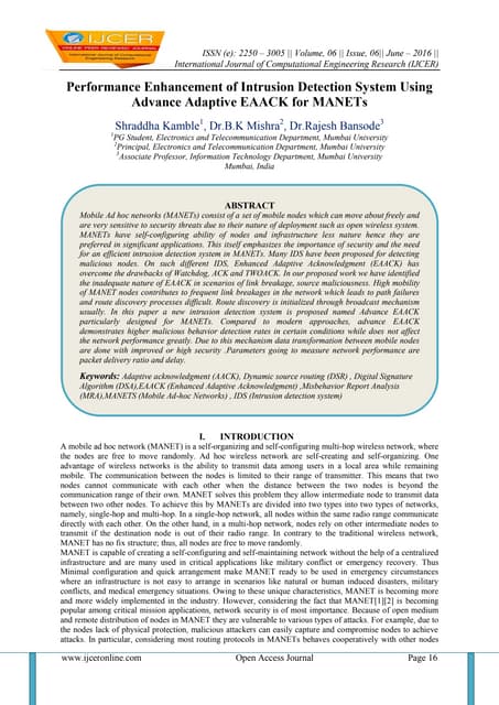 Performance Enhancement Of Intrusion Detection System Using Advance