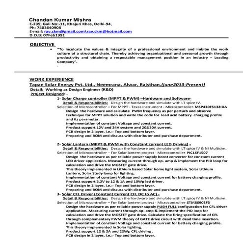 CHANDAN RESUME | DOC