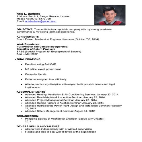 Aris_Barbero_CV | PDF