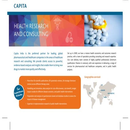 Health Research & Consulting Brochure | PPT