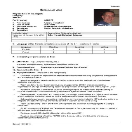 Palmbach Michael CV, May 2016 | DOC