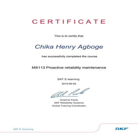 PRCM CERTIFICATE | PDF