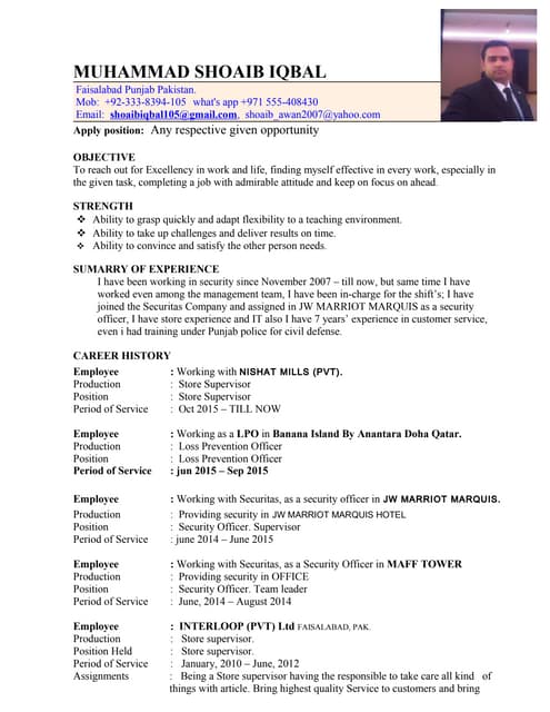 Nazim CV | PDF