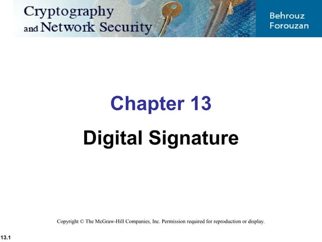 Digital signature schemes | PPT