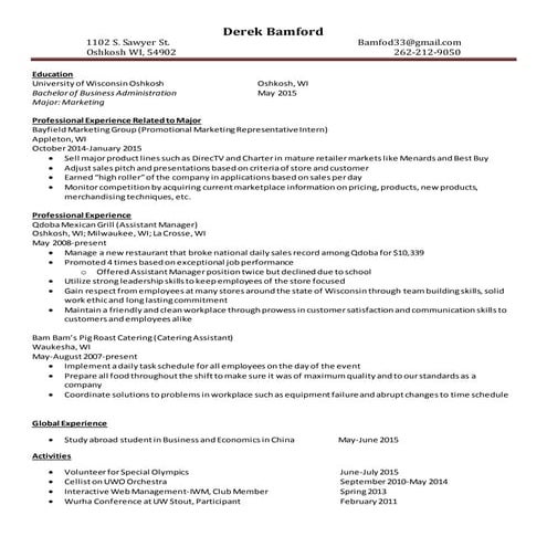 Official Resume | DOCX