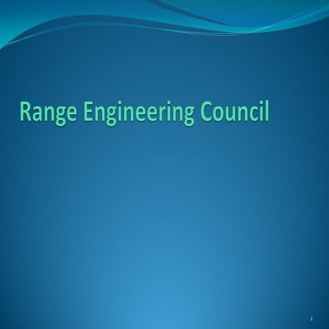 Range Engineering Council | PDF