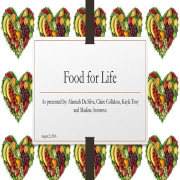 Food for Life | PPT