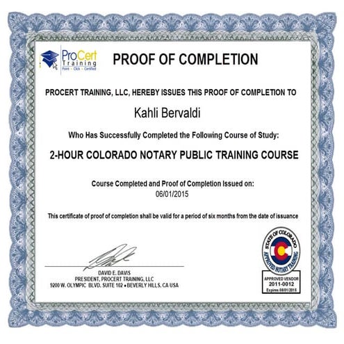 notary certificate | PDF