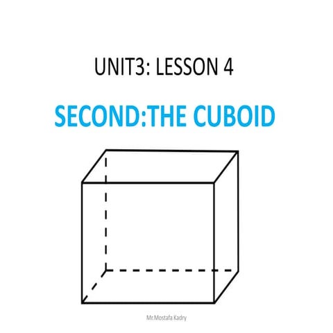 Unit3-Lesson4Pt2-The Cuboid | PPT