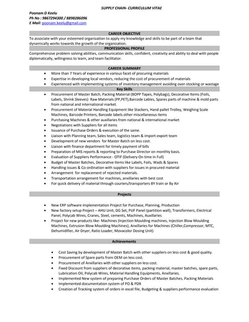 resume | DOCX | Logistics | Business