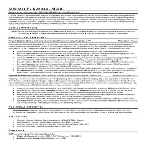 Michael Knapp Resume Leadership | DOC