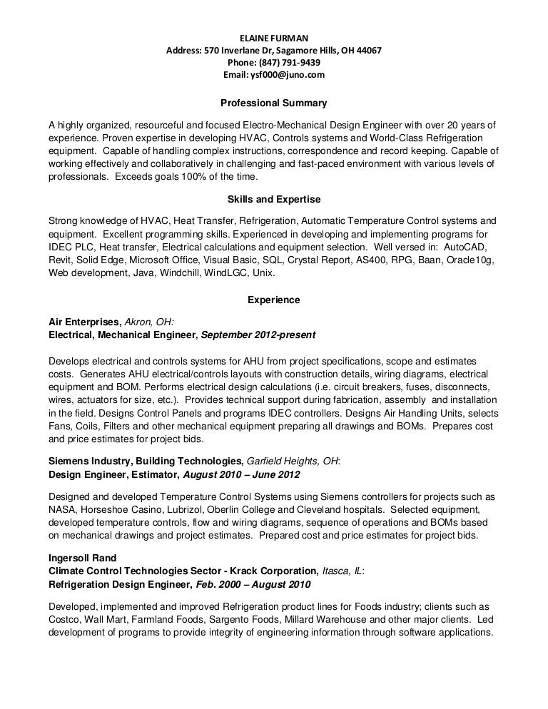 Elaine Furman Resume