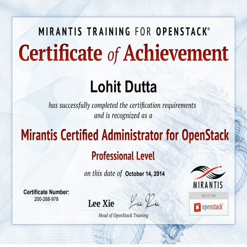 Mirantis-Certificate | PDF