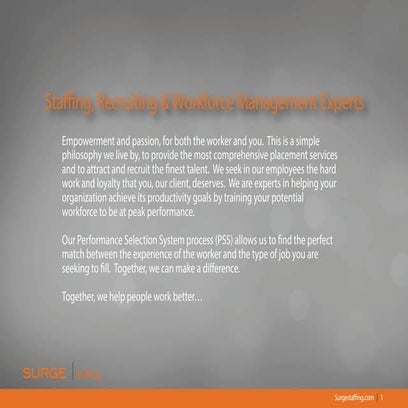 SurgeStaffing | PPT