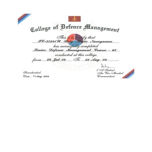 SDMC Certificate | DOC