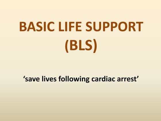 Basic Life Support | PPT