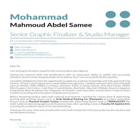Mohammad Mahmoud CV | PDF