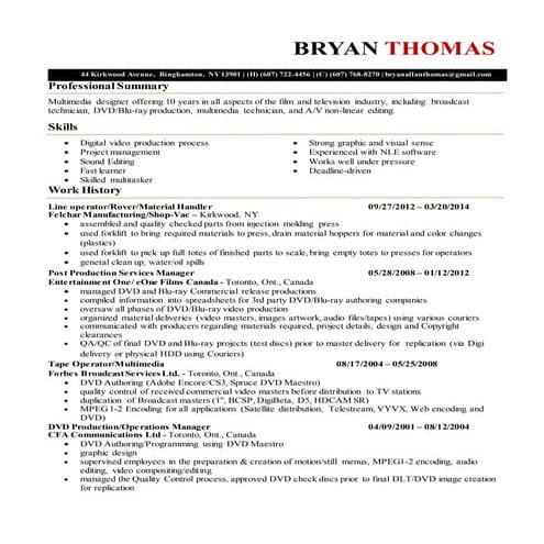 BRYAN THOMAS -Resume Nov 2014 | DOCX