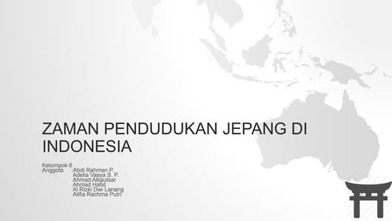 Proses masuknya jepang ke indonesia | PPT