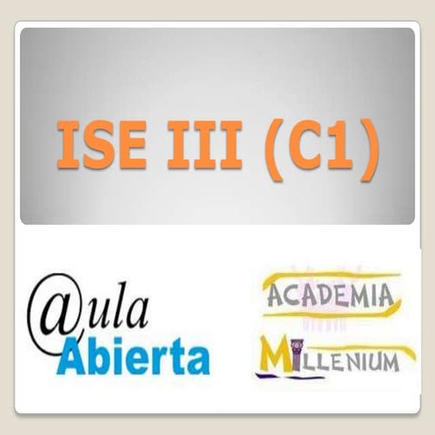 ISE III (C1) | PPTX
