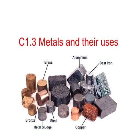 AQA Core Science C1.3 metals and their uses | PPTX