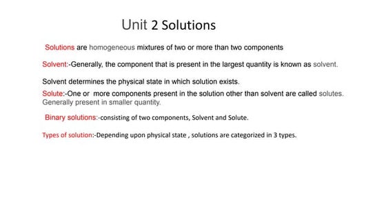 CHEMISTRY 12 solutions.pptx for class 12 | PPTX