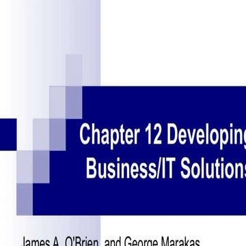 Chapter 12 IT Solutions | PPT