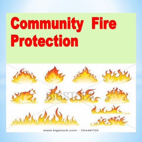 Community Fire Protection | PPT