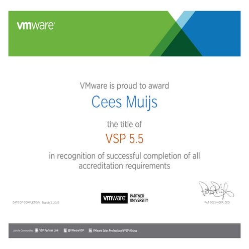 VMware VSP 5.5 | PDF