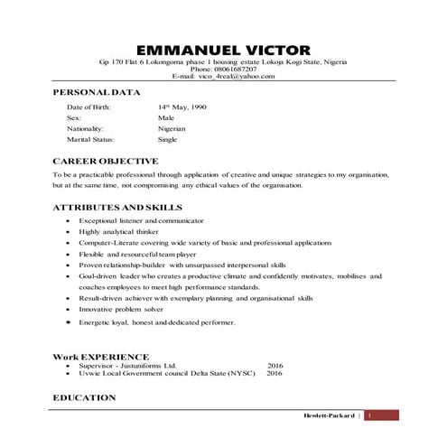 ohida cv | DOCX