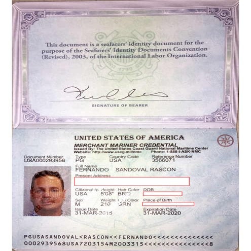 Merchant Mariners Credential