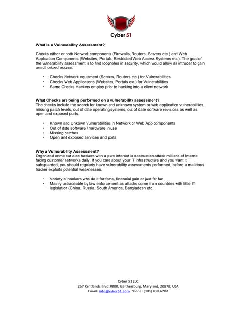 Vulnerability assessment & Penetration testing Basics | PPT