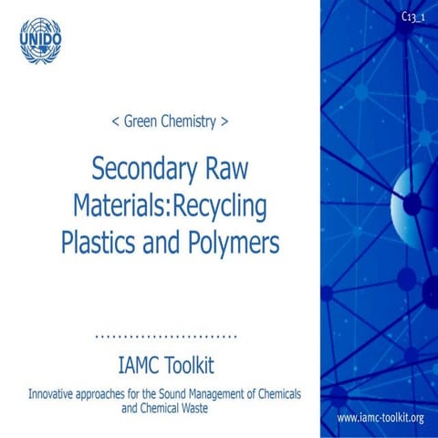C13 1 secondary raw materials (polymers)_final-web | PPT