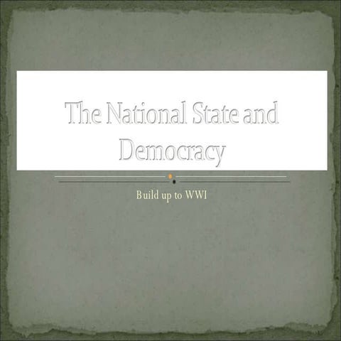 The National State and Democracy | PPT