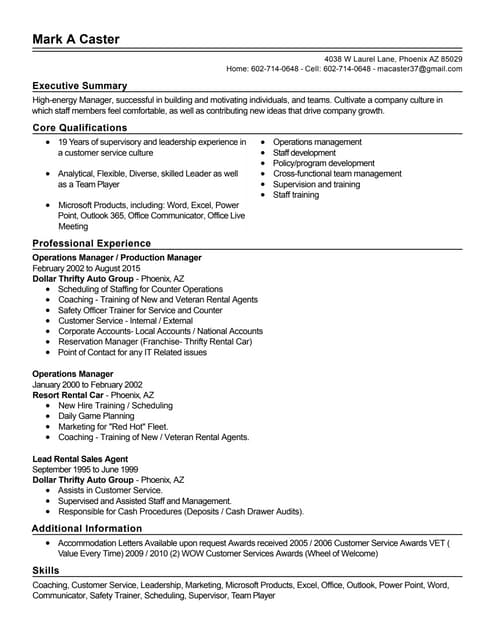 Resume Final | PDF