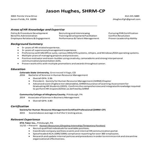 Jason Hughes HR Resume.docx. | DOCX