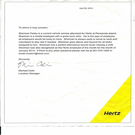 SLF-HERTZRECOMMENDATION-LETTER | PDF