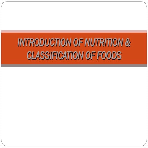 NUTRITION INTRODUCTION...............................ppt