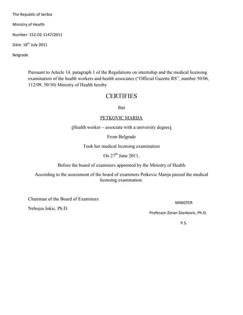 Ugovor o strucnom osposobljavanju i usavrsavanju 1 | PDF